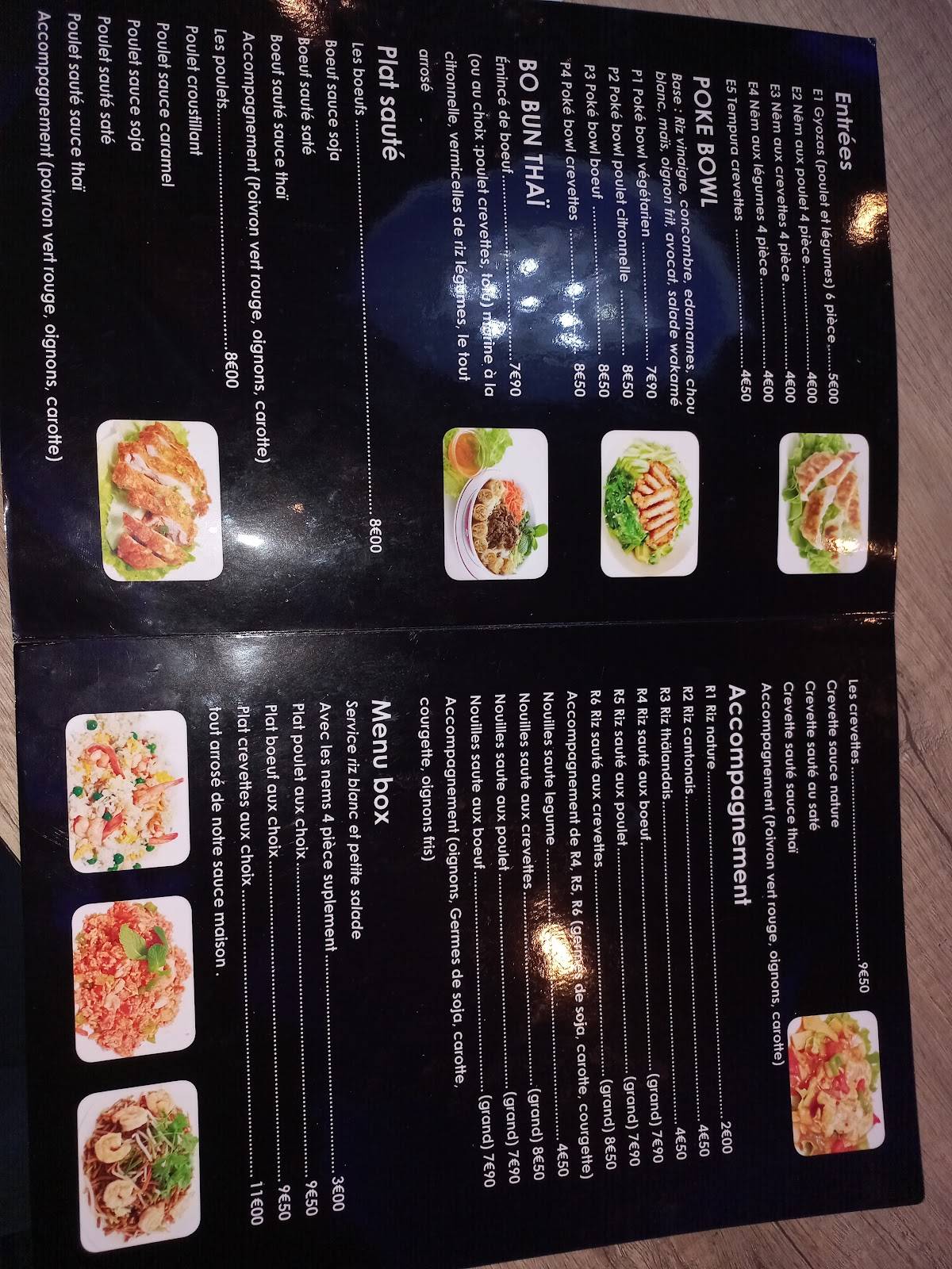 Menu au DU BOL restaurant, Dunkerque