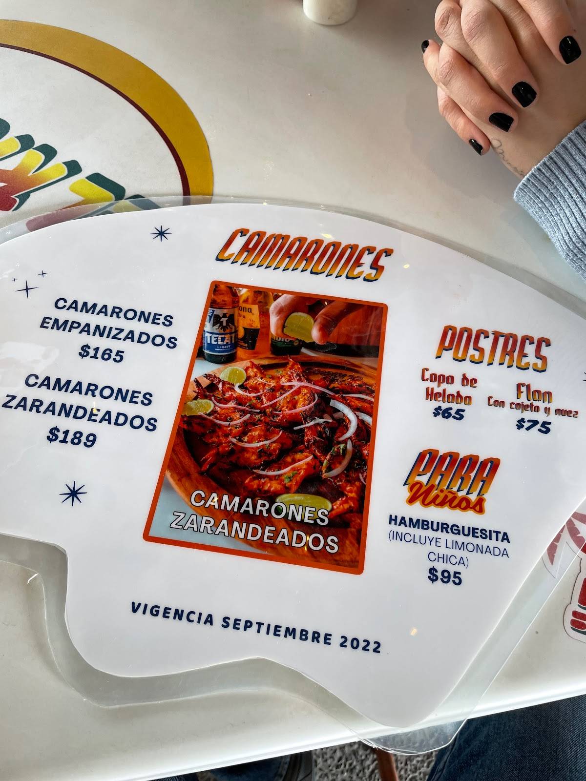 Carta del restaurante EL RICAS, Monterrey