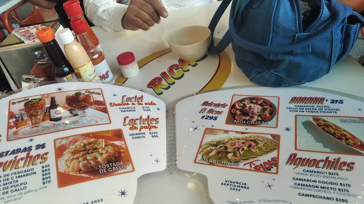 Carta del restaurante EL RICAS, Monterrey