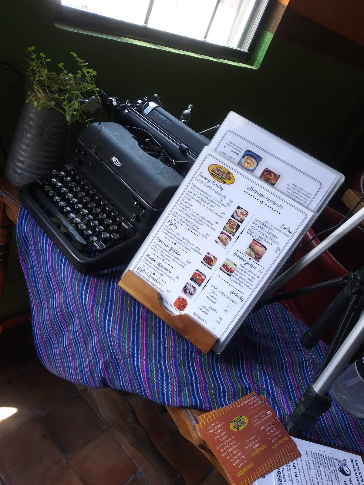 Carta del restaurante El Antojo Sabor Mexicano, Piedras Negras