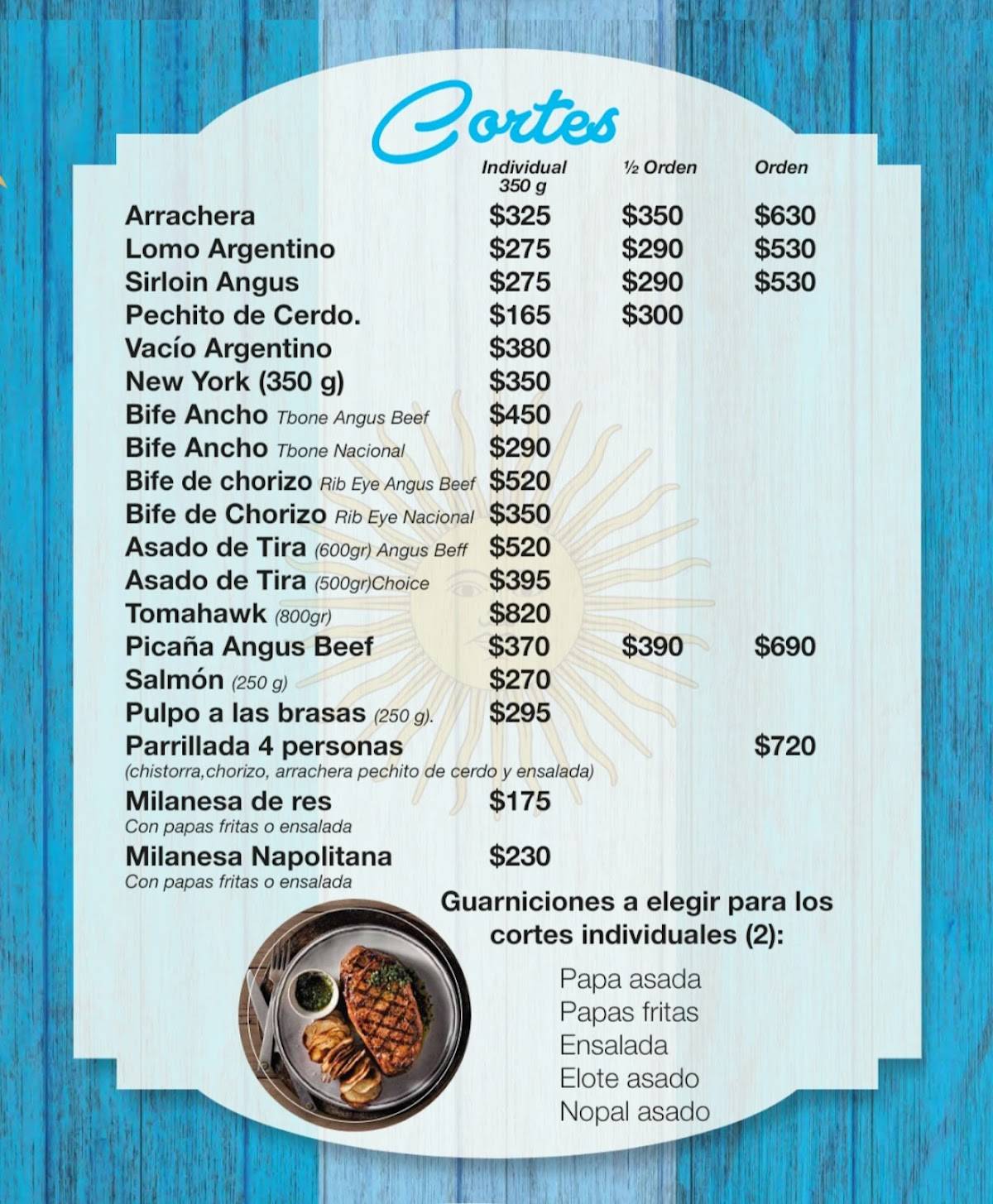 Carta de El Che Parrilla, Veracruz