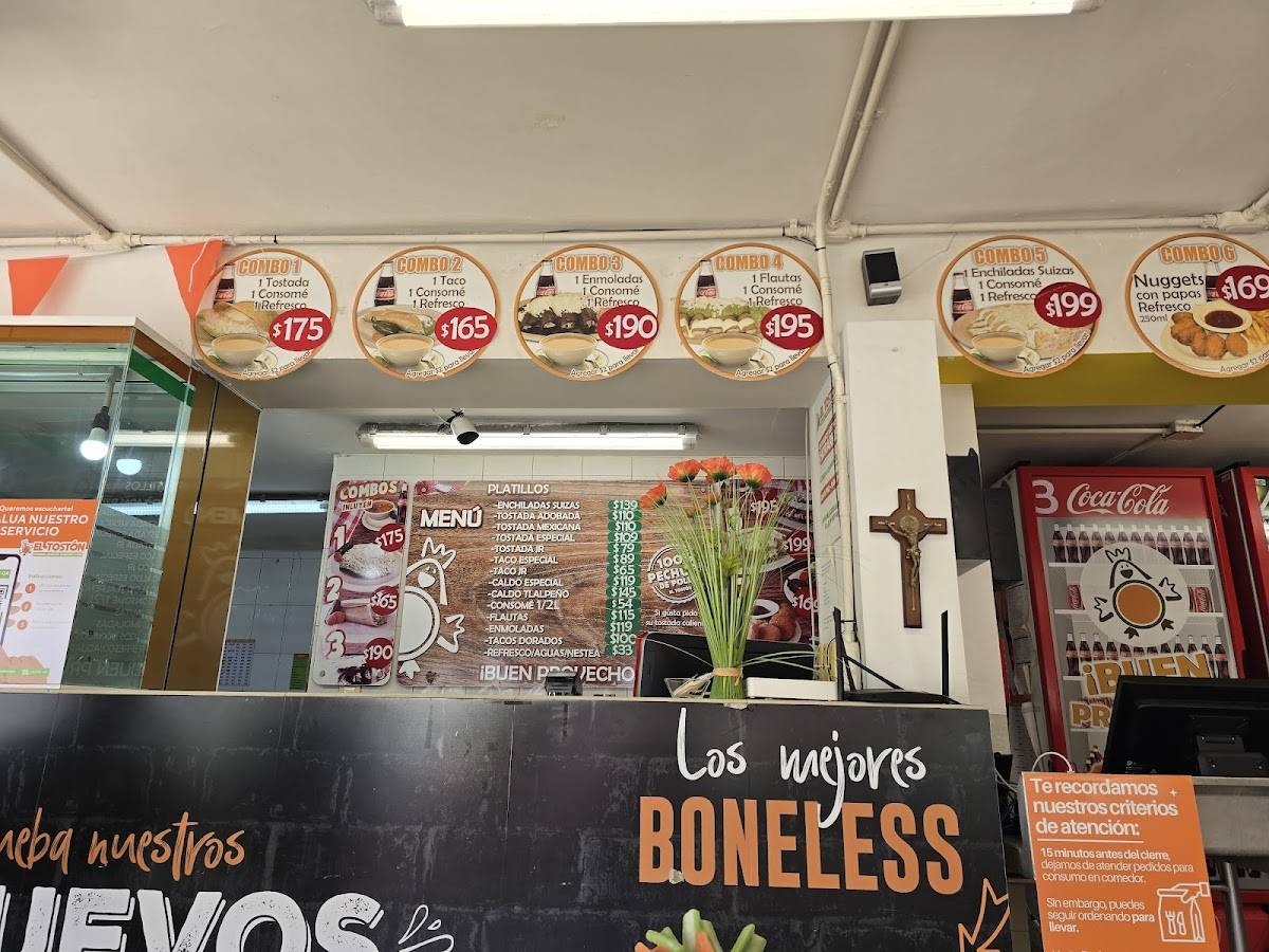 Carta del restaurante El Tostón, Monterrey