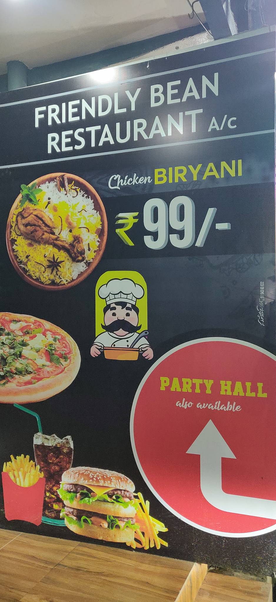 Menu at Friendly bean, Tadepalligudem