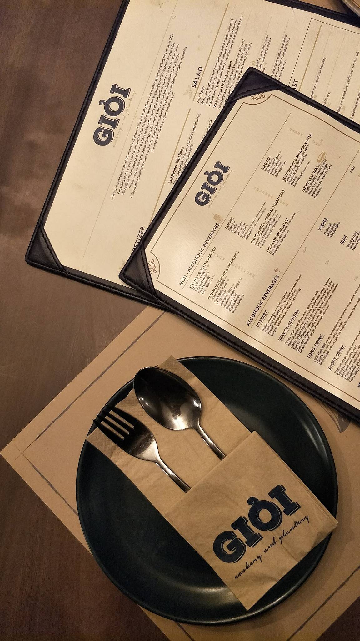 Menu at GIOI SENOPATI restaurant, South Jakarta, Jl. Senopati No.88