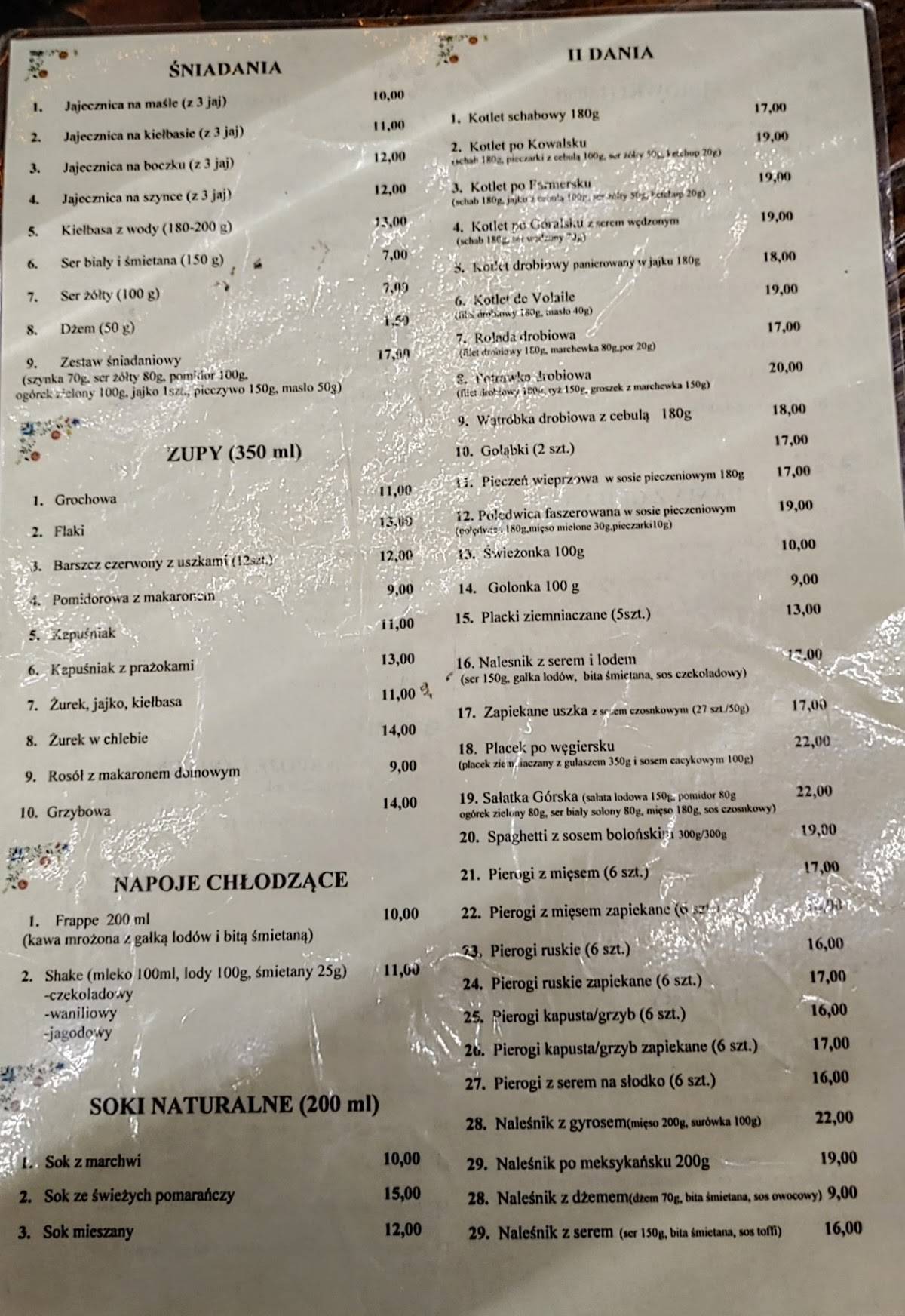Menu at Górski Grill Bar 24 h, Kotlin, Poznańska 46c