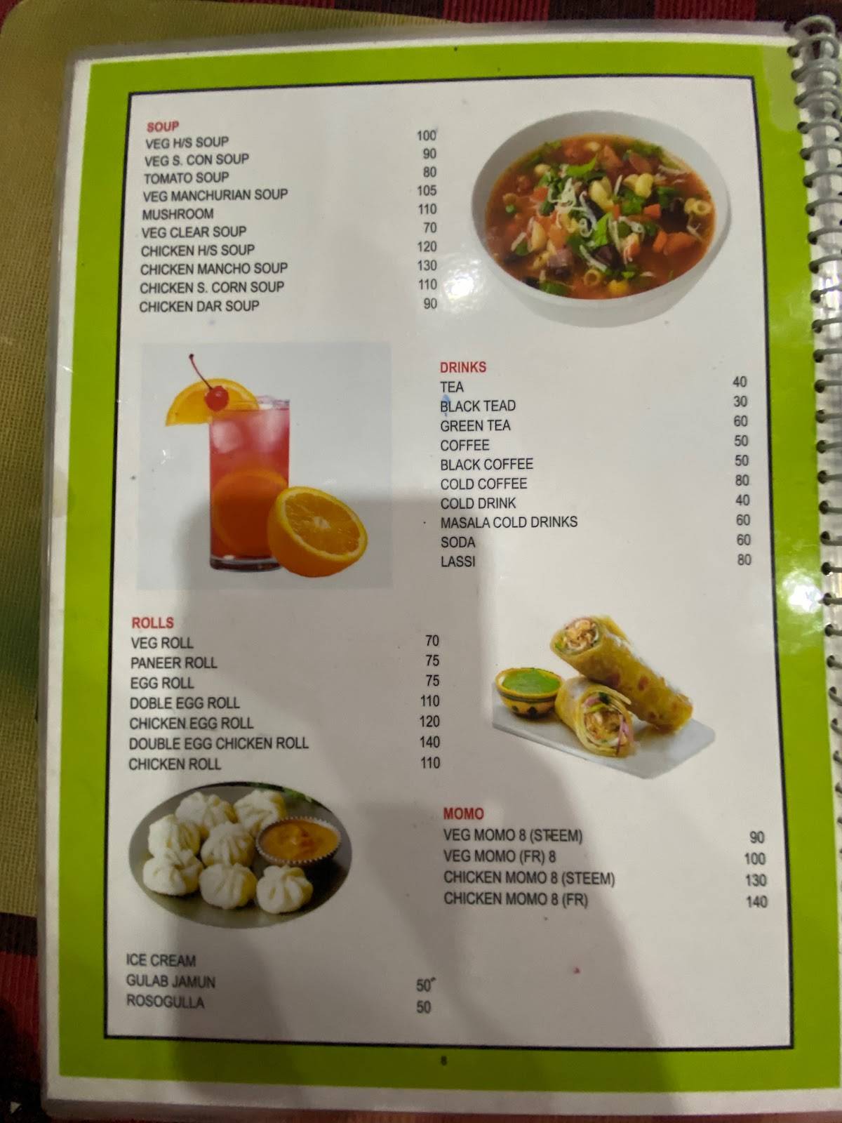 Menu at Hunger Oasis Resturant, Ranchi