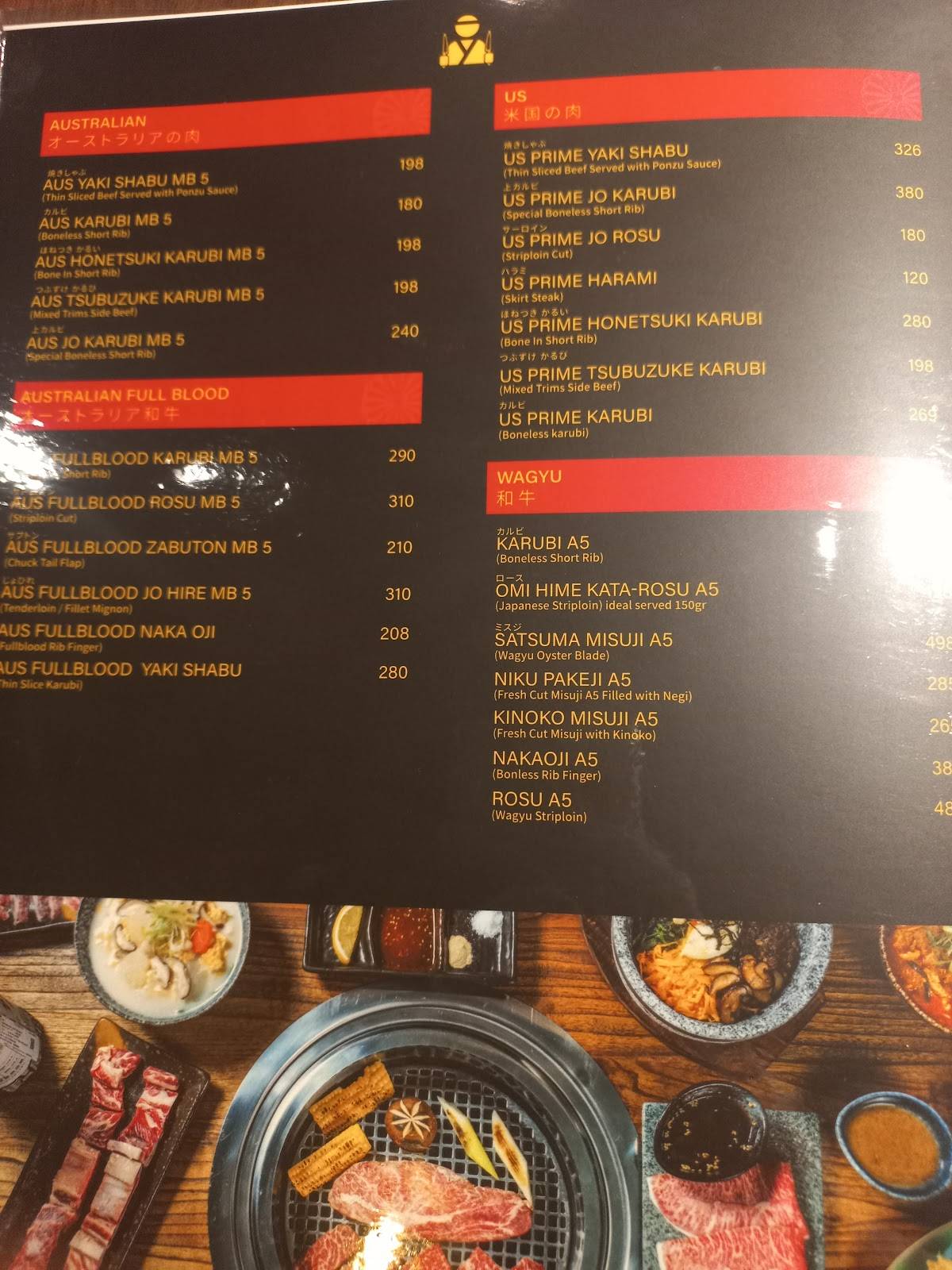 Menu at Ironiku Japanese Restaurant, South Jakarta