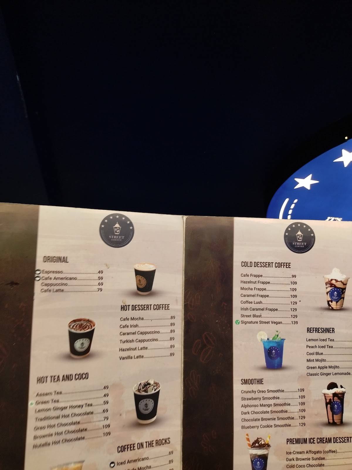 Menu at It's Street Coffee Nanded City, Pune, Destination Center 1
