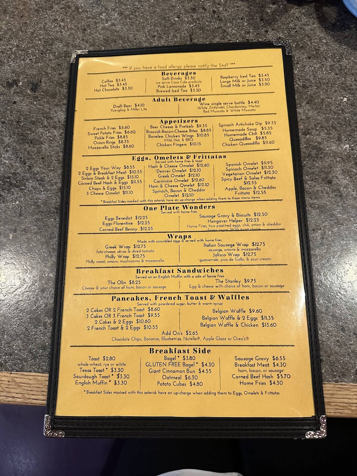 Menu at Jelly Beans restaurant, Painted Post, 319 S Hamilton St