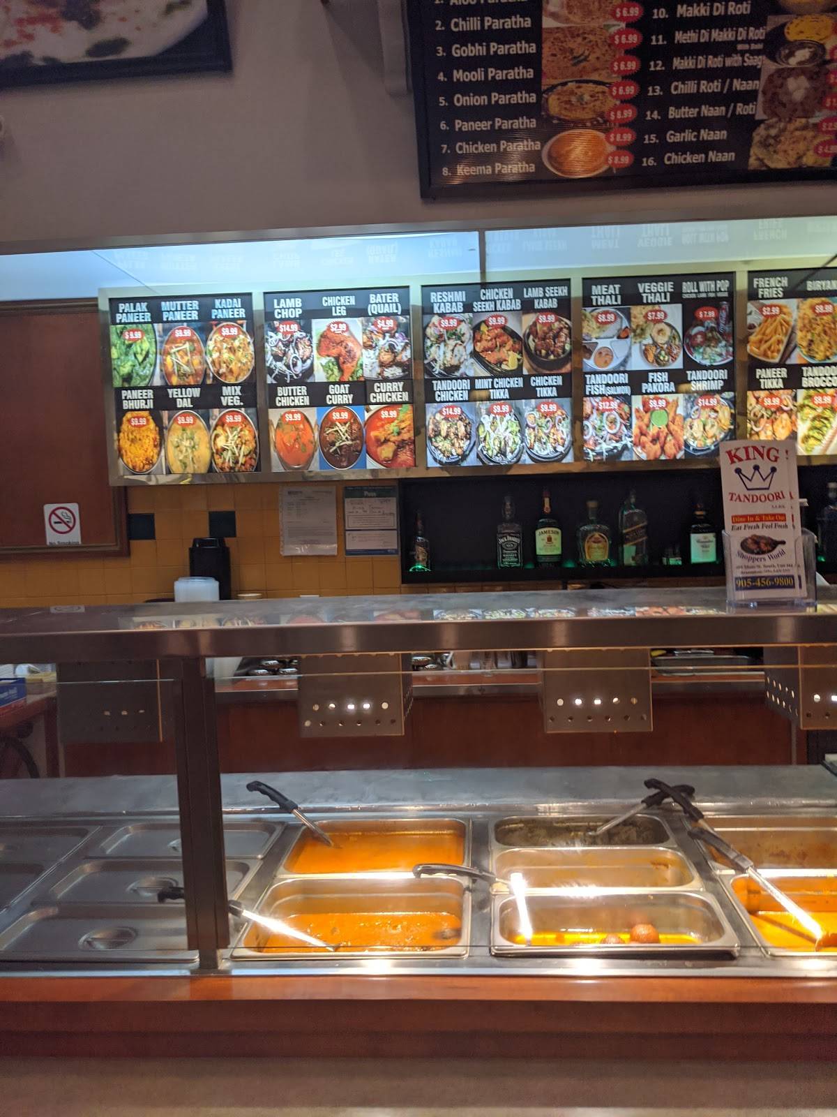 Menu at King Tandoori Shoppers World restaurant, Brampton