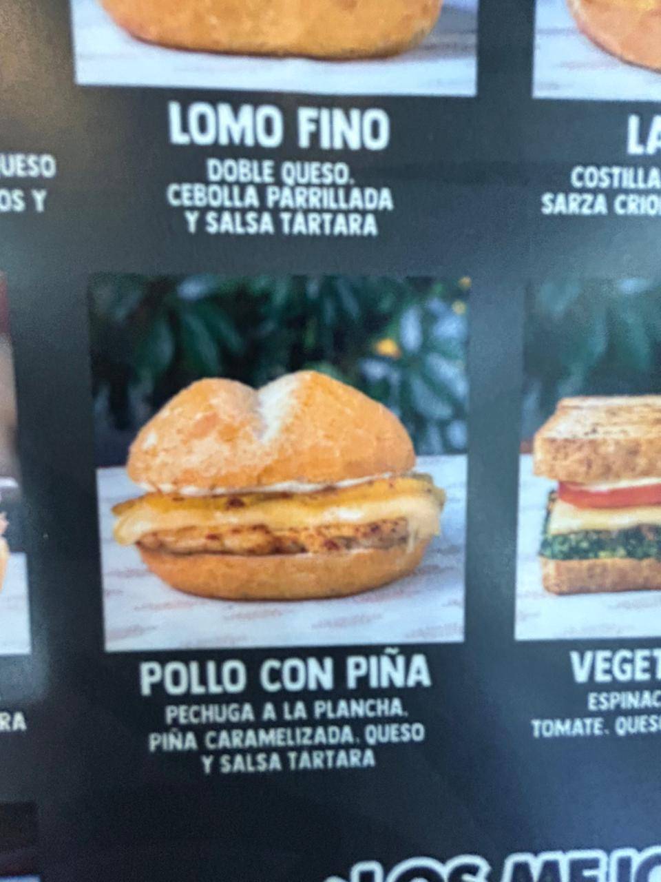 Menu at La Lucha Sanguchería Criolla Mall Plaza restaurant, Bogotá