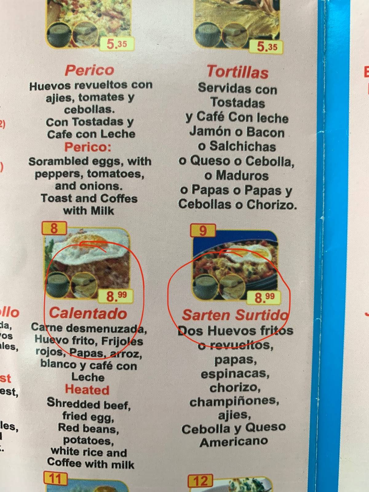 Menu at Latin Doral restaurant, Doral, NW 82nd Ave