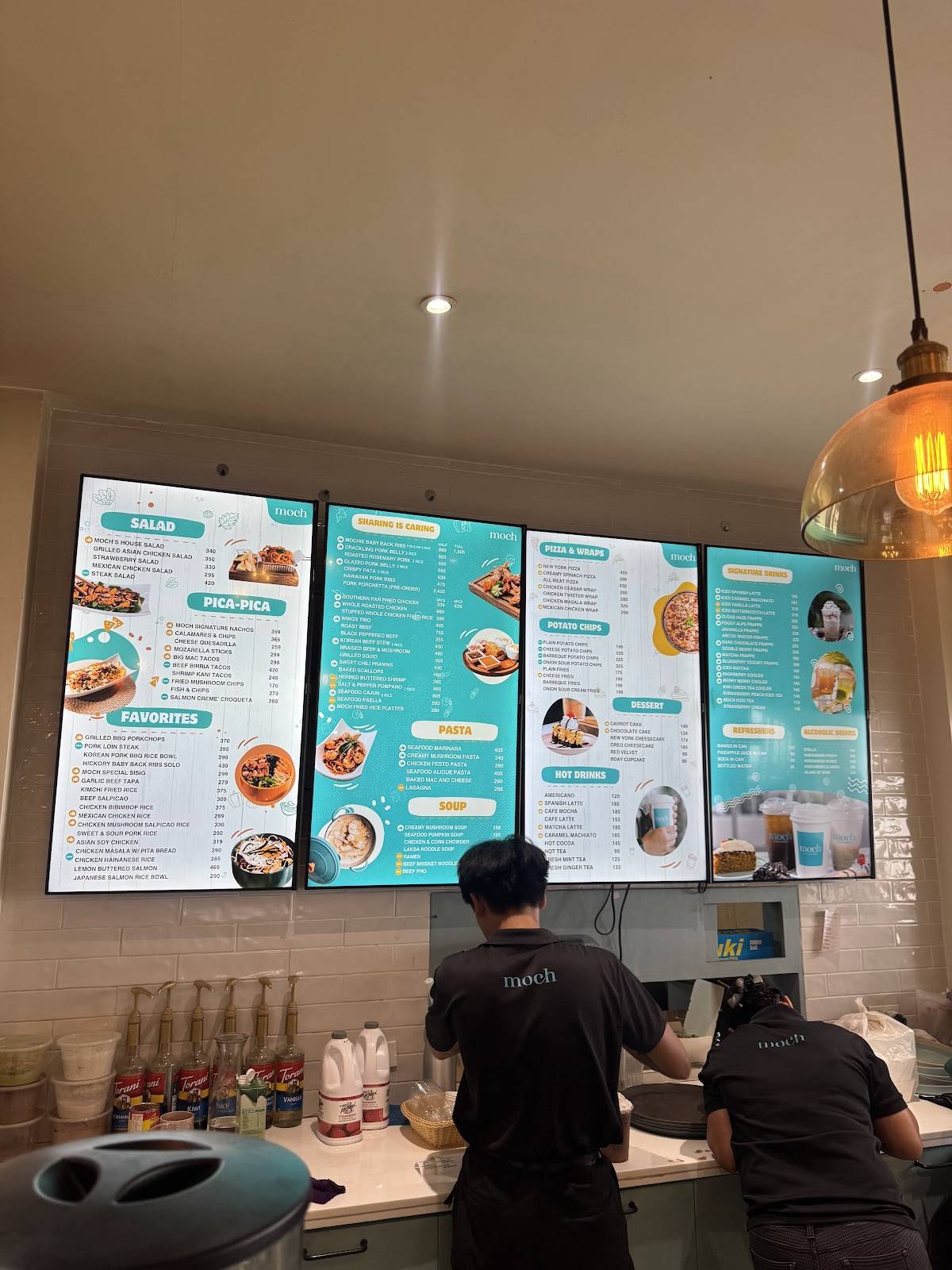 Menu at MOCH Cafe and Bistro, Baguio