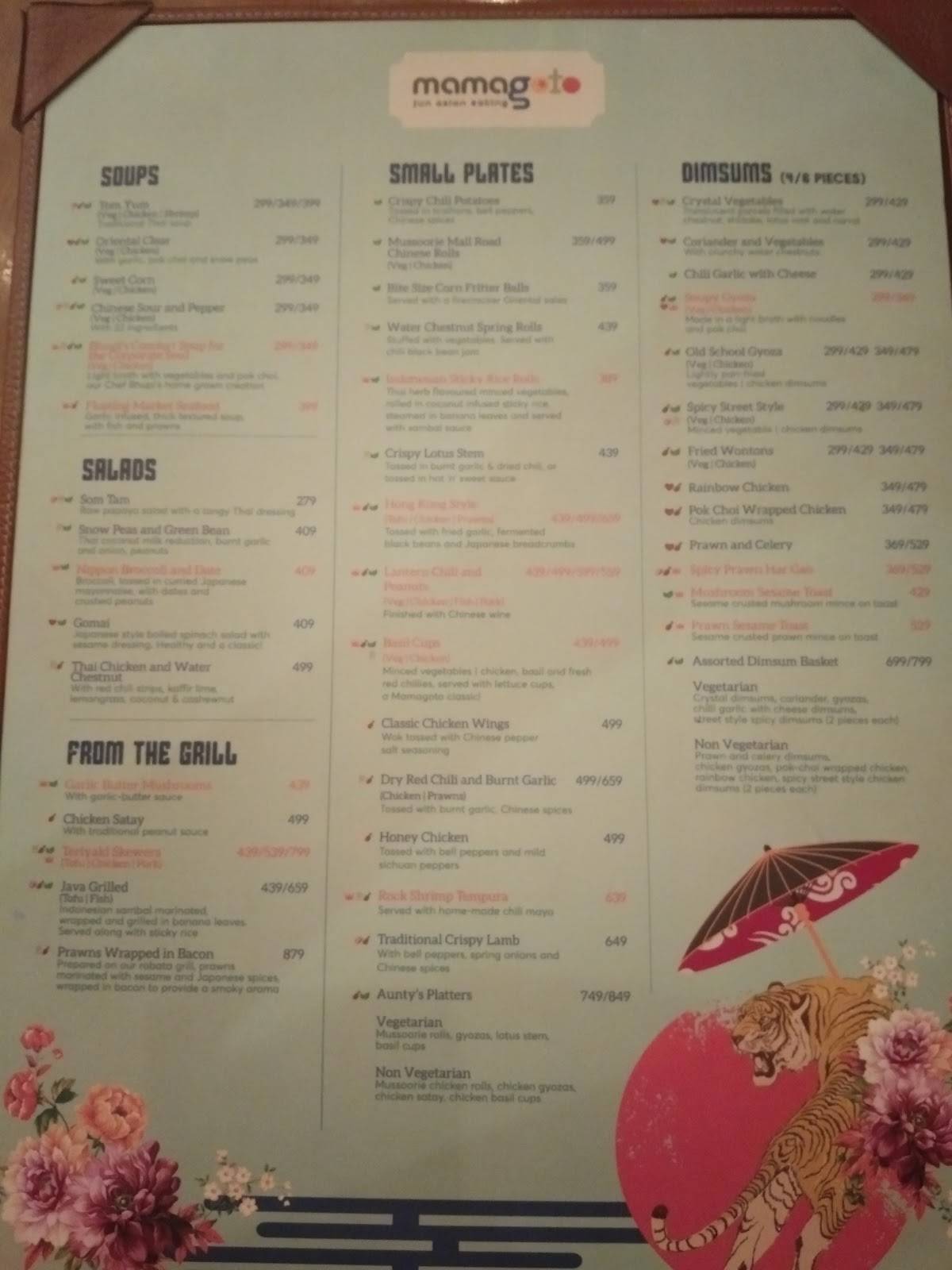 Menu at Mamagoto, Bengaluru, No.17