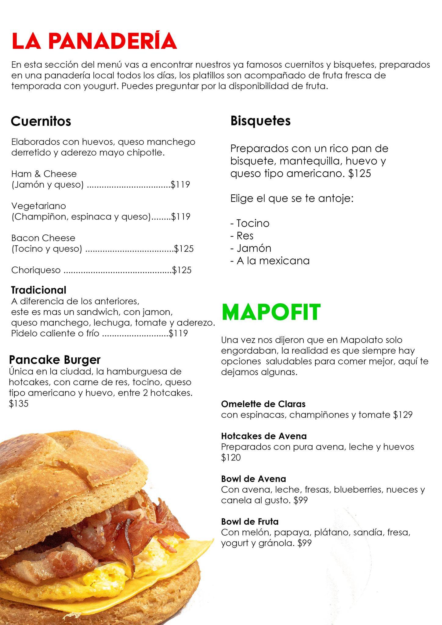 Carta del restaurante Mapolato, Piedras Negras, Av. Roman Cepeda 511