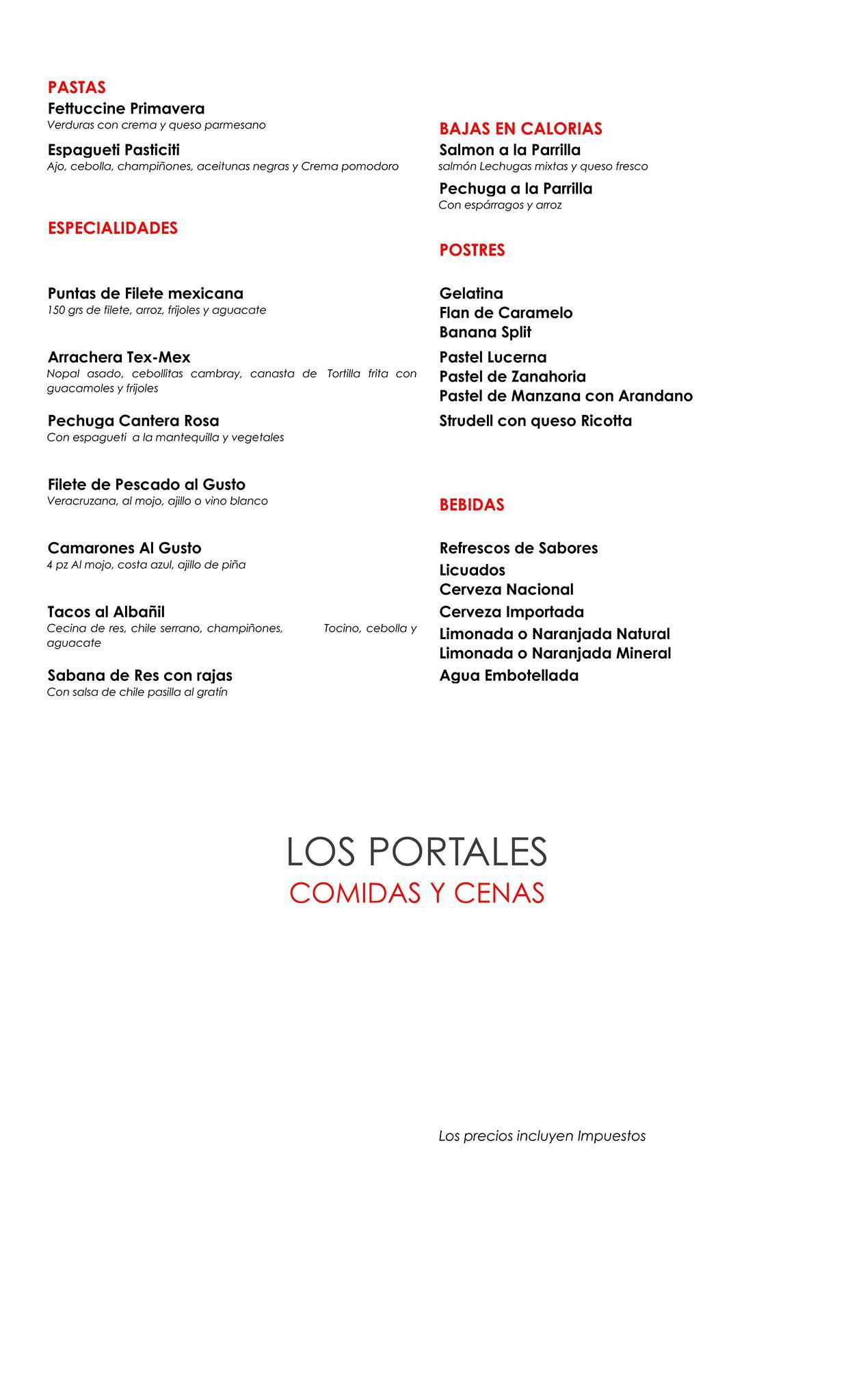 Carta del restaurante Mezzosole, Mexicali, Blvd. Benito Juárez 2151