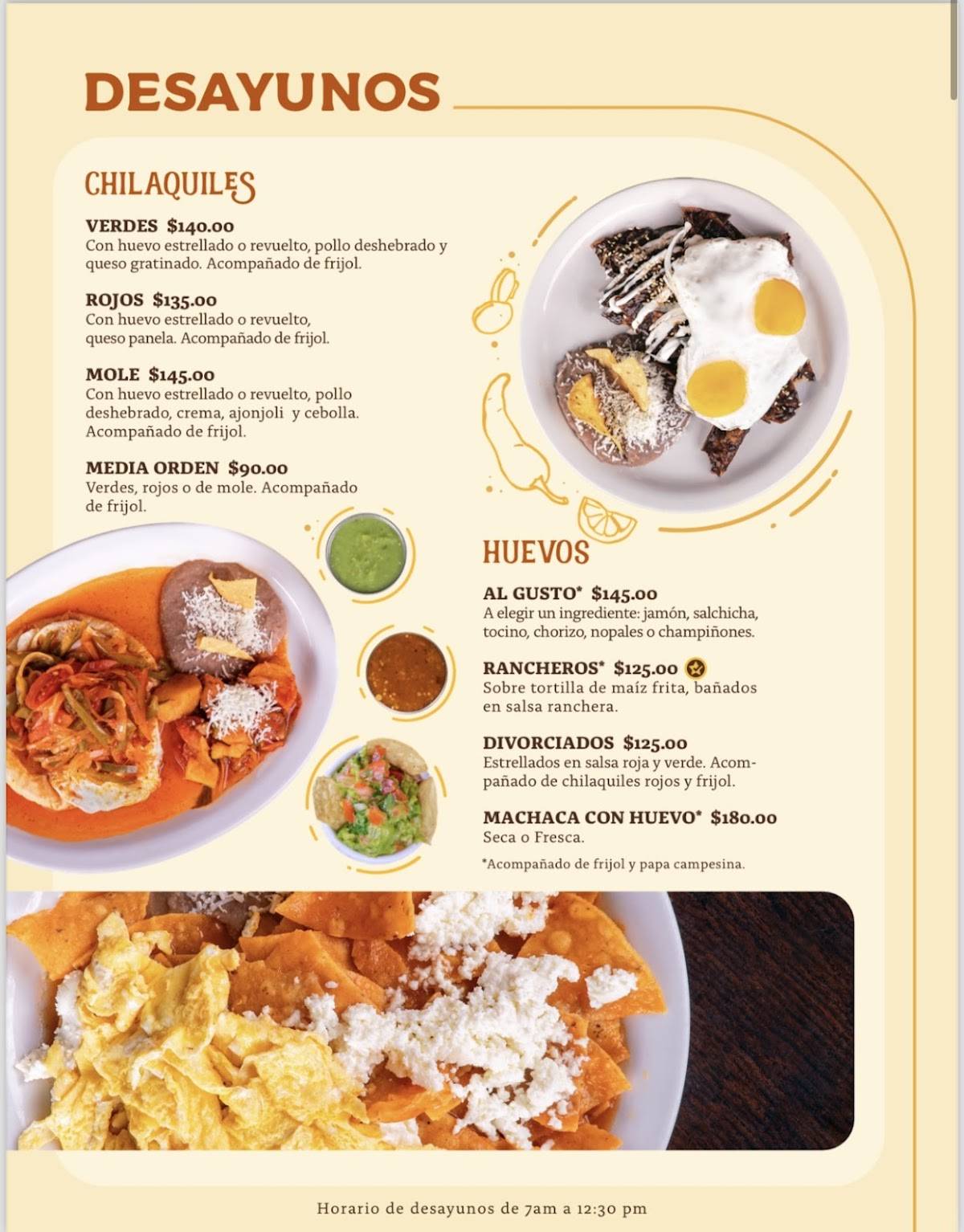 Menu at Mi Chante Restaurante, Tijuana