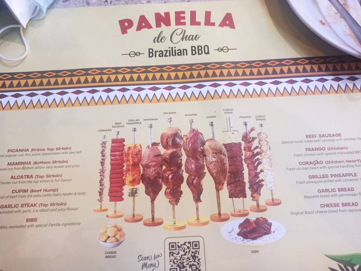 Carta del restaurante Panella del Chao BSD AEON Mall, Indonesia