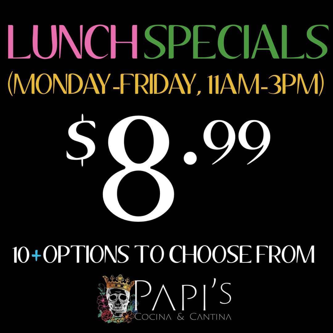 Menu at Papi’s Cocina & Cantina restaurant, Republic