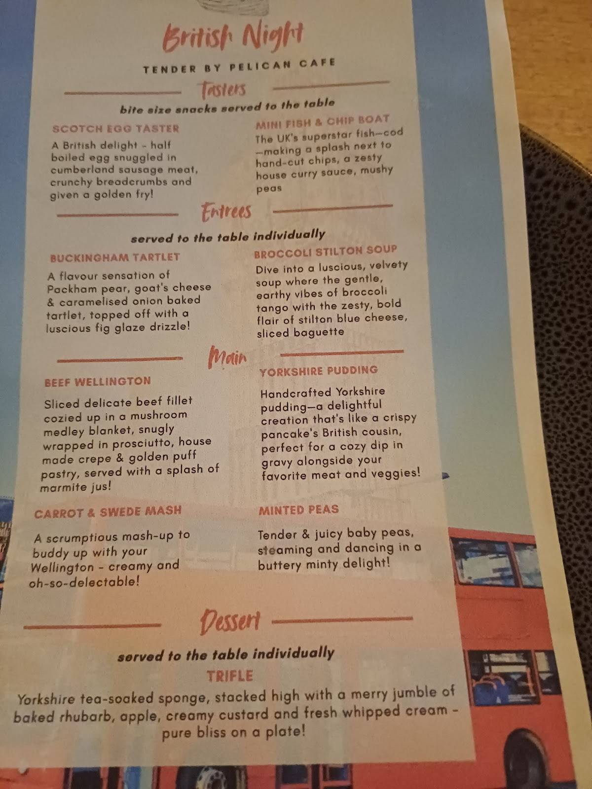 Menu at Pelican Cafe, Redland Bay