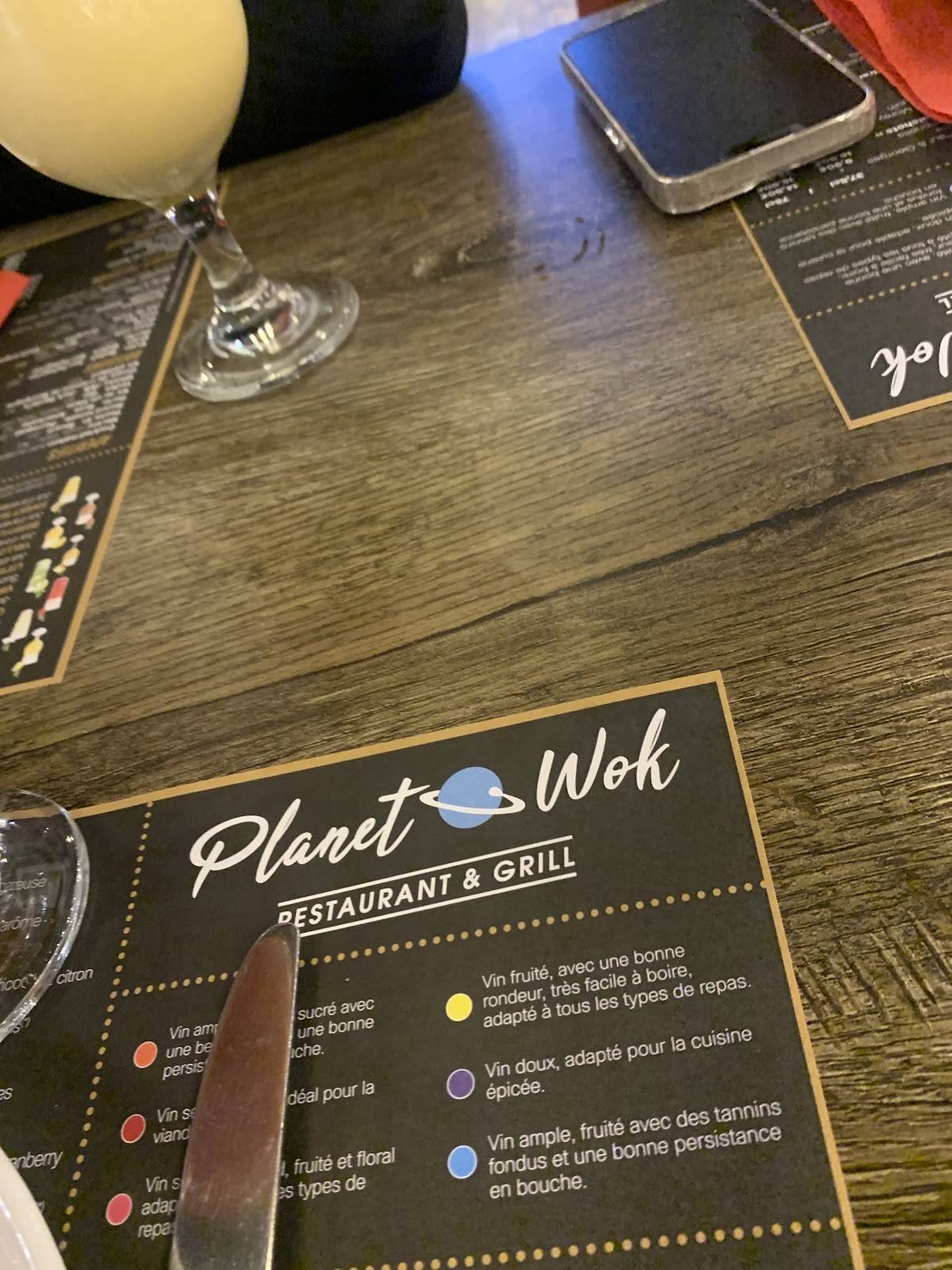 Menu au Planet Wok restaurant, Quetigny