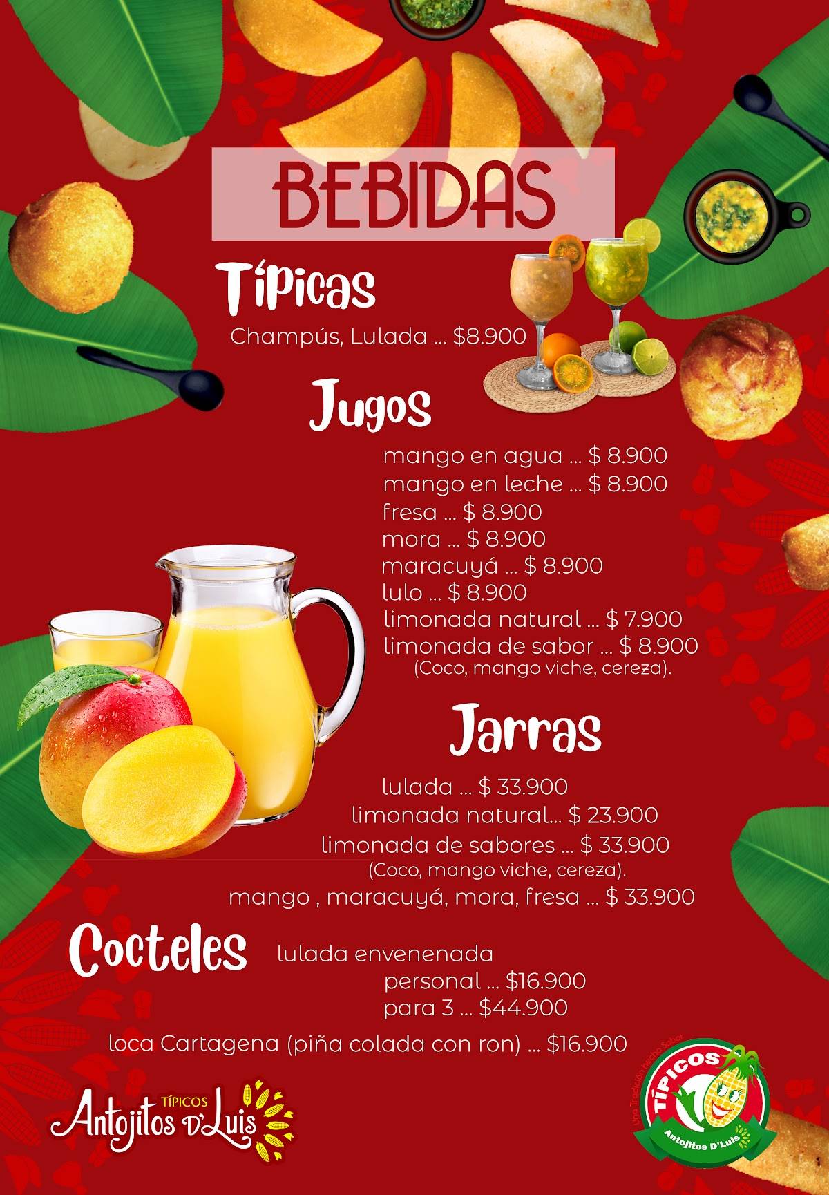 Carta del restaurante Productos D´Luis Puerto 125 Cali Pance, Cali