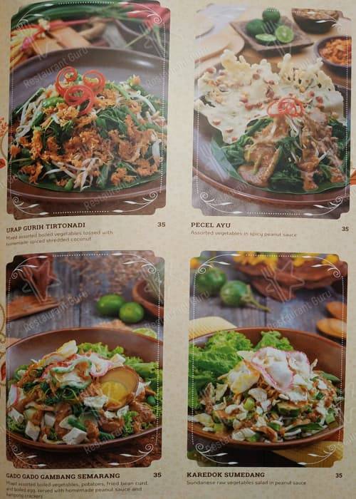Menu at REMBOELAN restaurant, West Jakarta, Unit L1 - 118 & L1 - 119