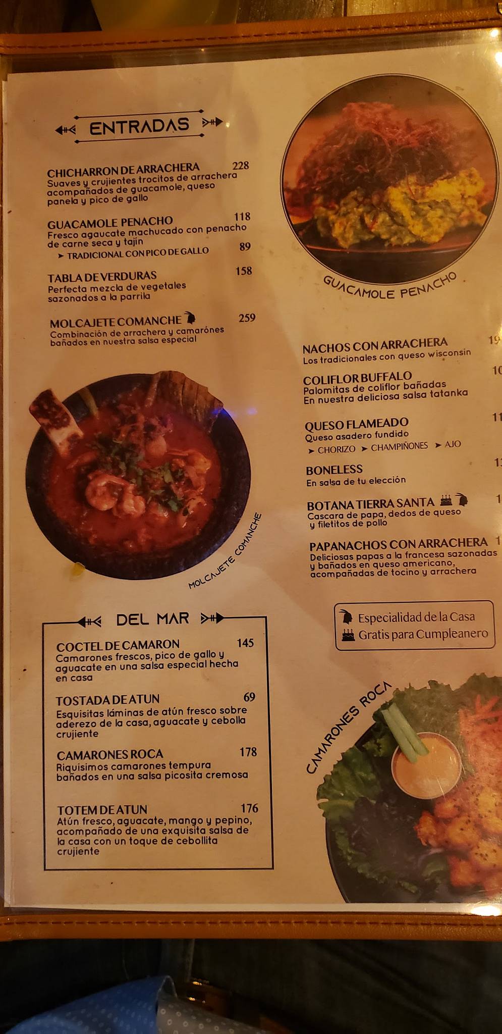 Menu at Restaurante Tierra Santa - Piedras Negras, Piedras Negras, Lib ...