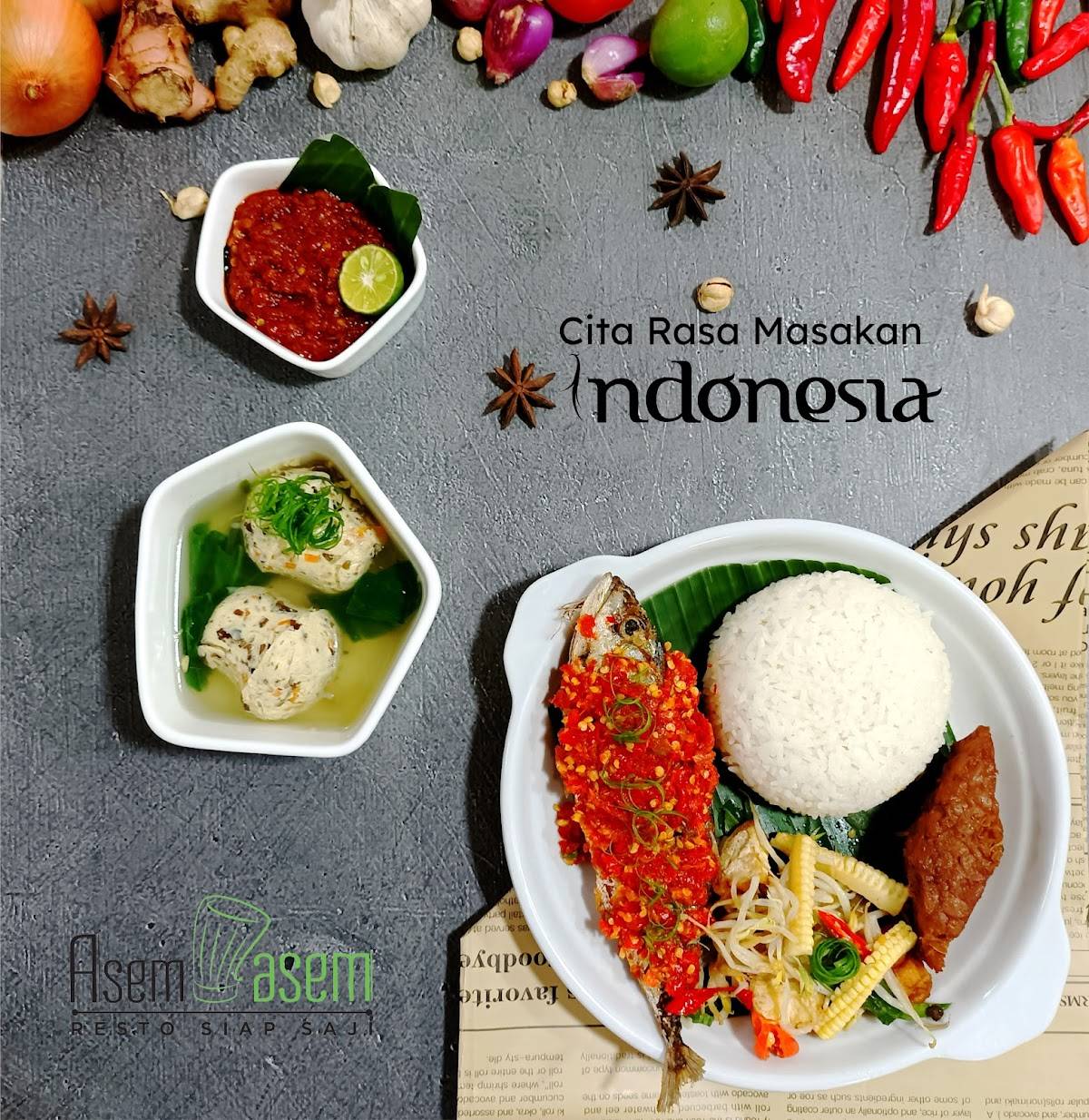 Menu at Resto Siap Saji Asem-Asem restaurant, Bekasi Regency, Lippo ...