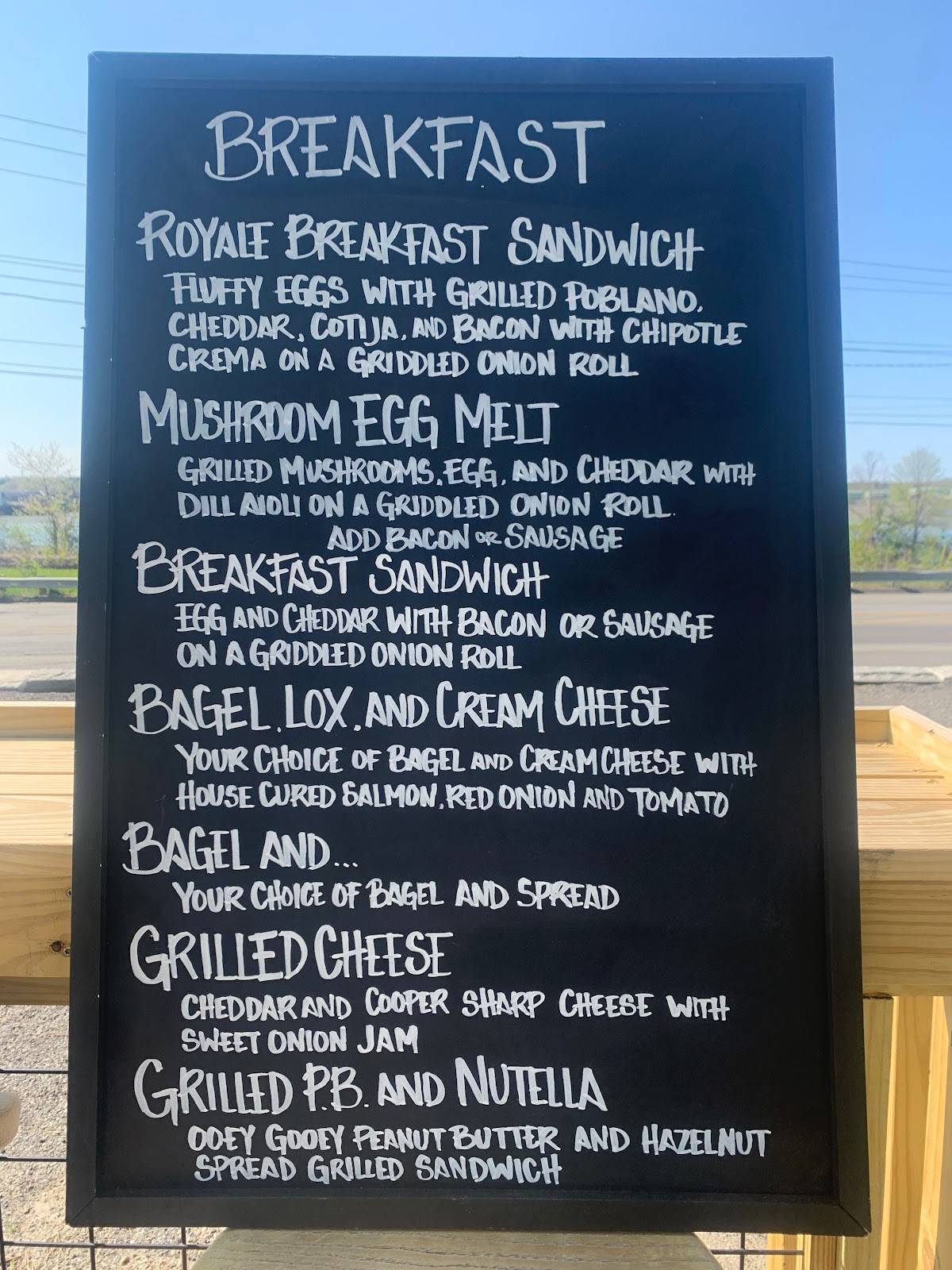 Menu at Royale Kitchen restaurant, Portland