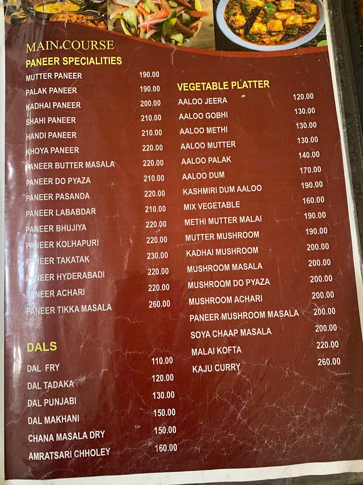 Menu at SAGAR GRAND, Etawah