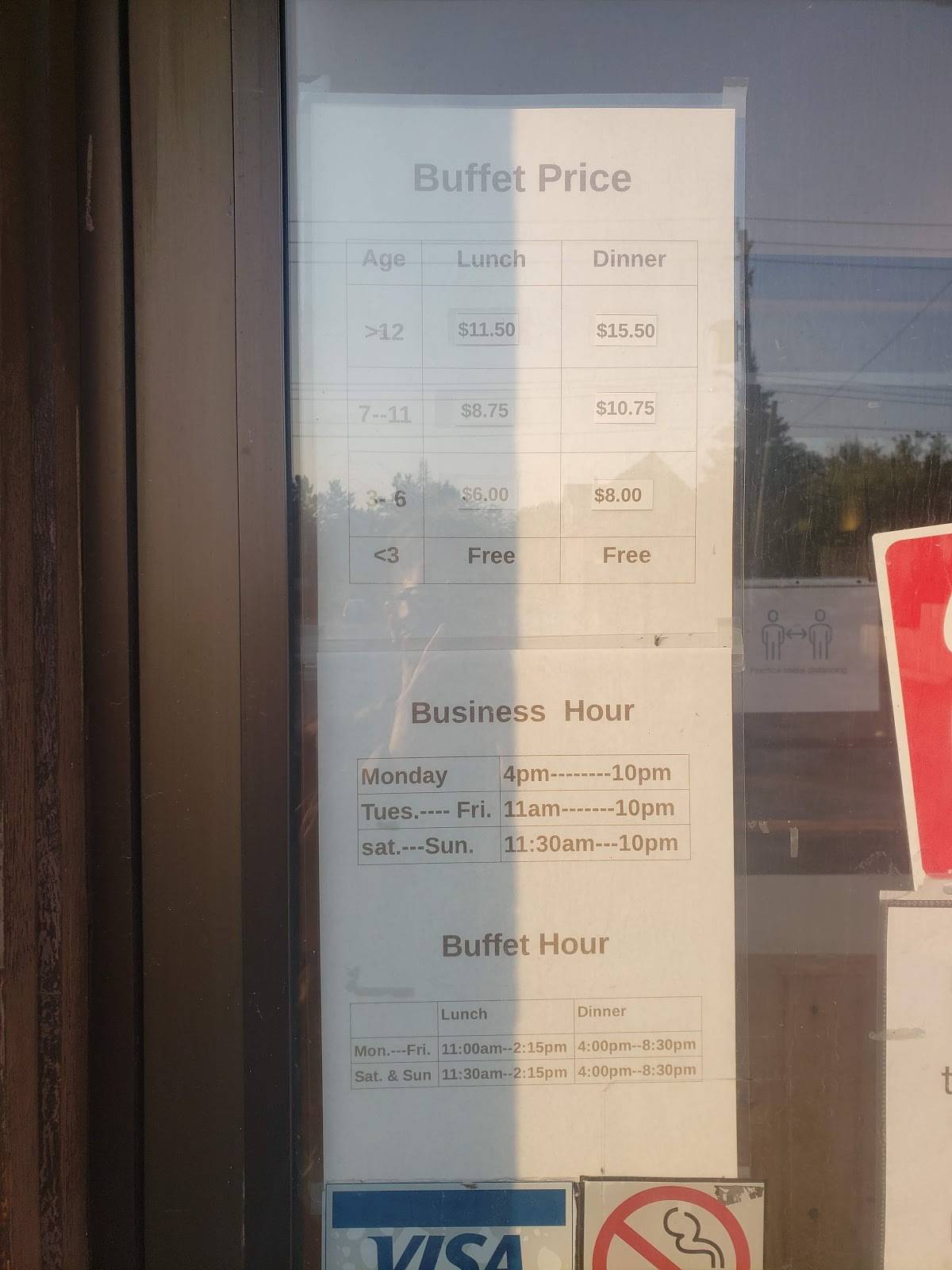 Menu at Shanloon Restaurant, Pembroke
