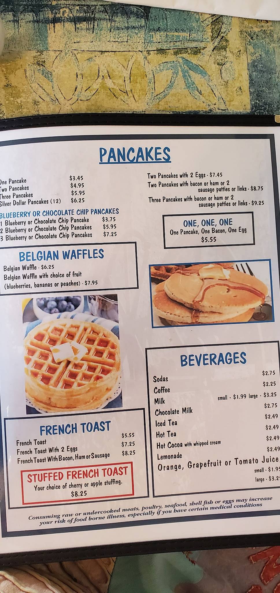 Menu at Sugarmill Restaurant, Homosassa