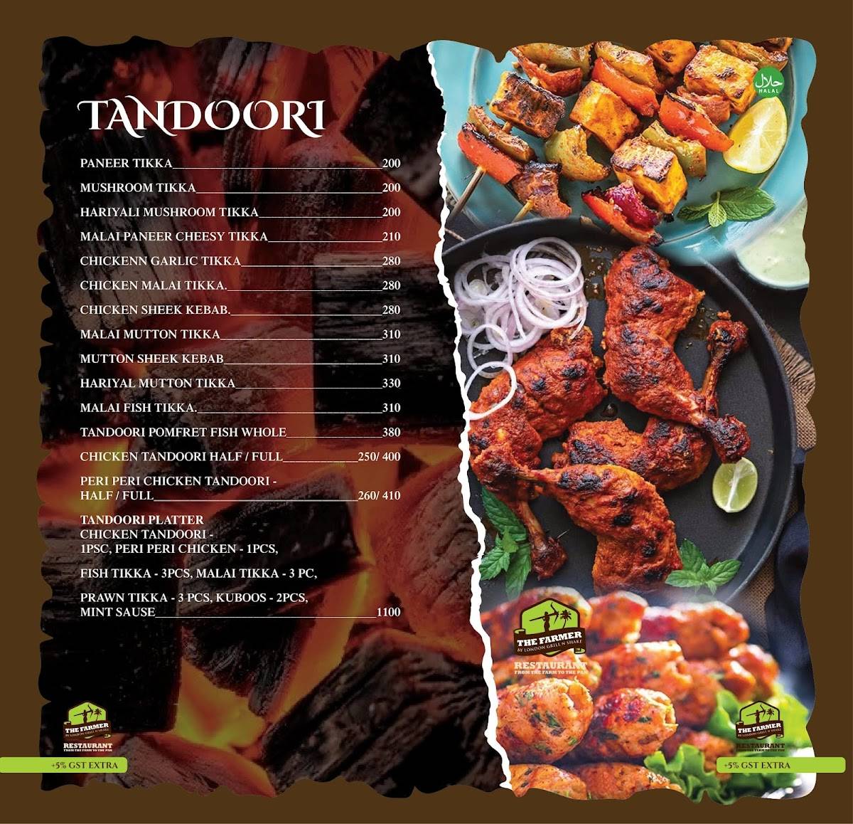 Menu at THE FARMER RESTAURANT, Padur