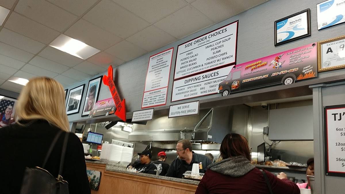 Menu at TJ's Deli & Grill restaurant, Winston-Salem, Country Club Rd