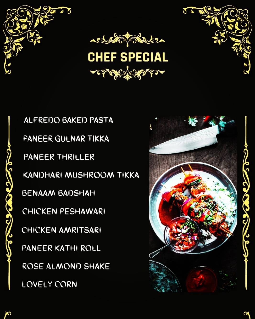 Menu at The Handi House, Rewa