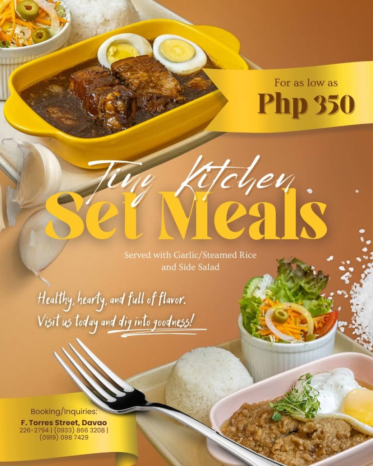Menu at Tiny Kitchen & Dulce Vida restaurant, Davao City