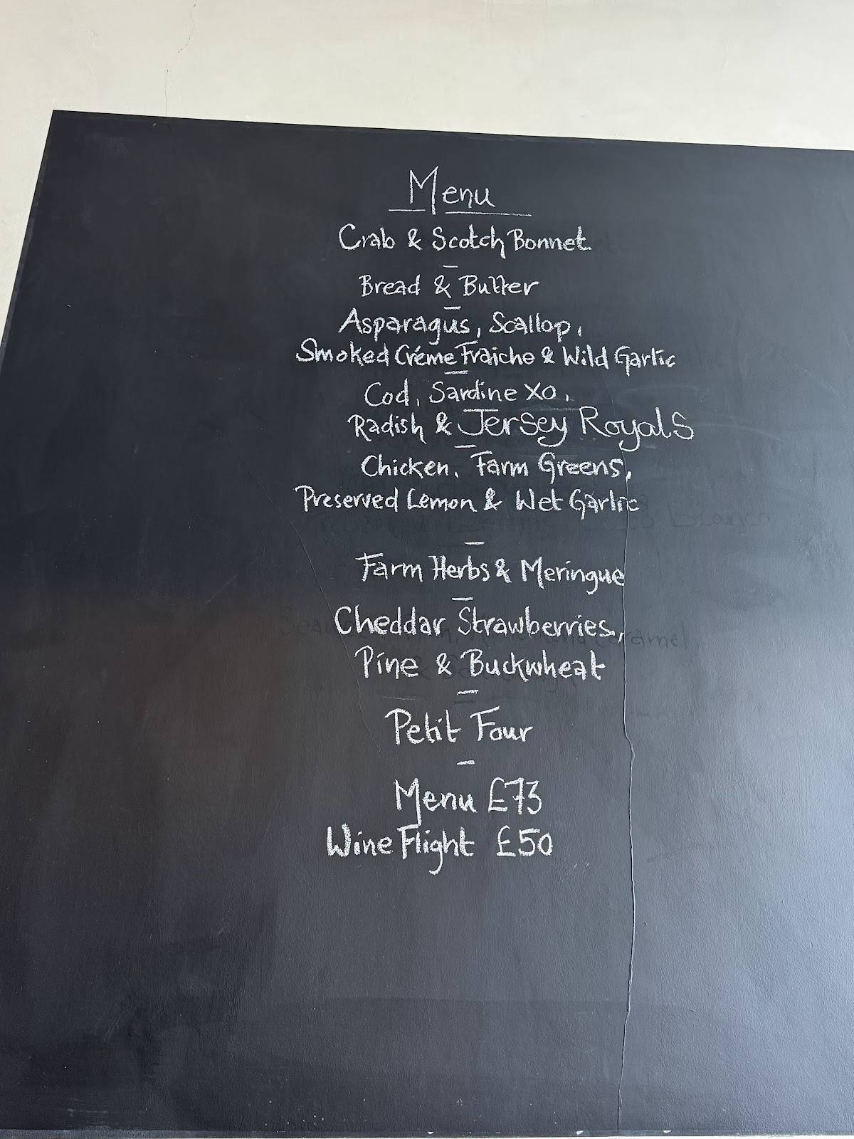 Menu at Wilson's Restaurant, Bristol