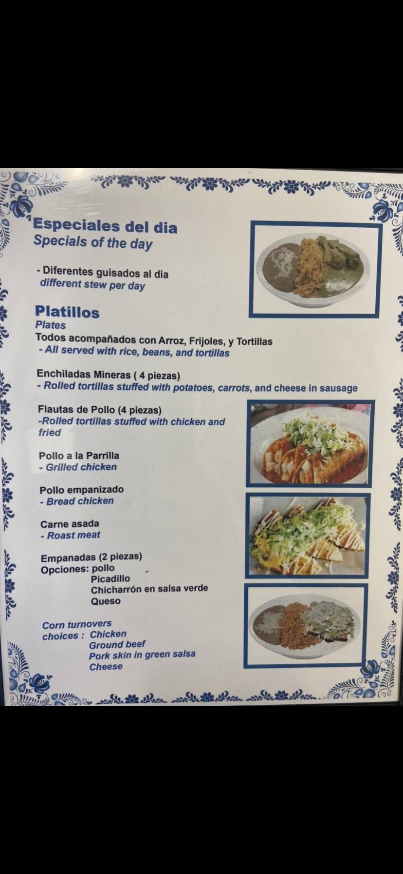 Menu at Restaurante La Neta, Wylie