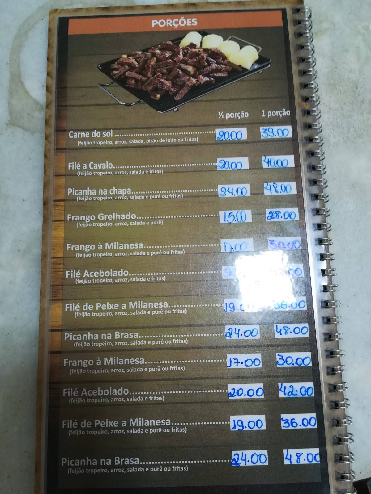 Menu em Restaurante Ponto Quatro, Seabra