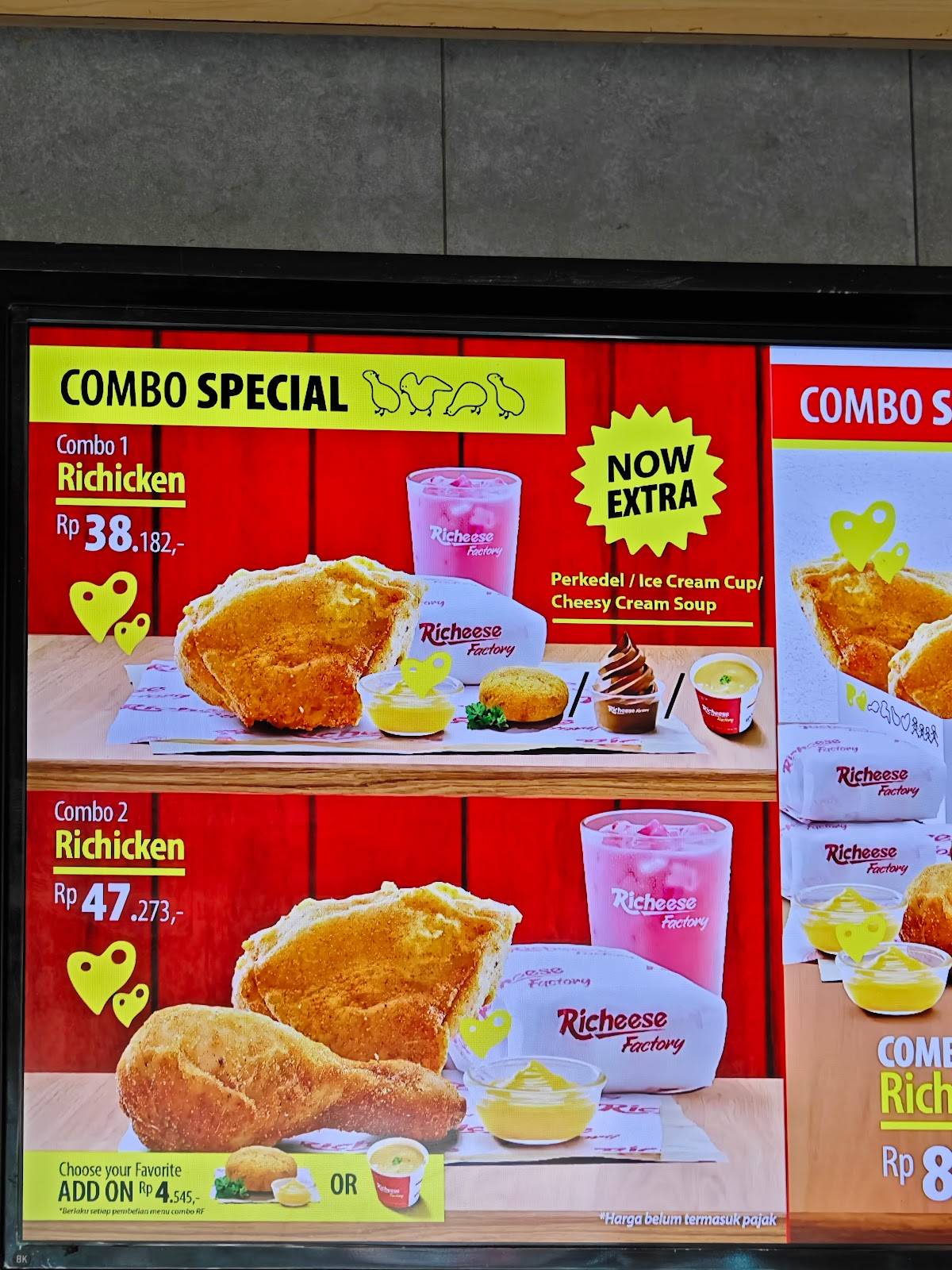 Menu at Richeese Factory Simpang Bandara Mas Palembang restaurant ...