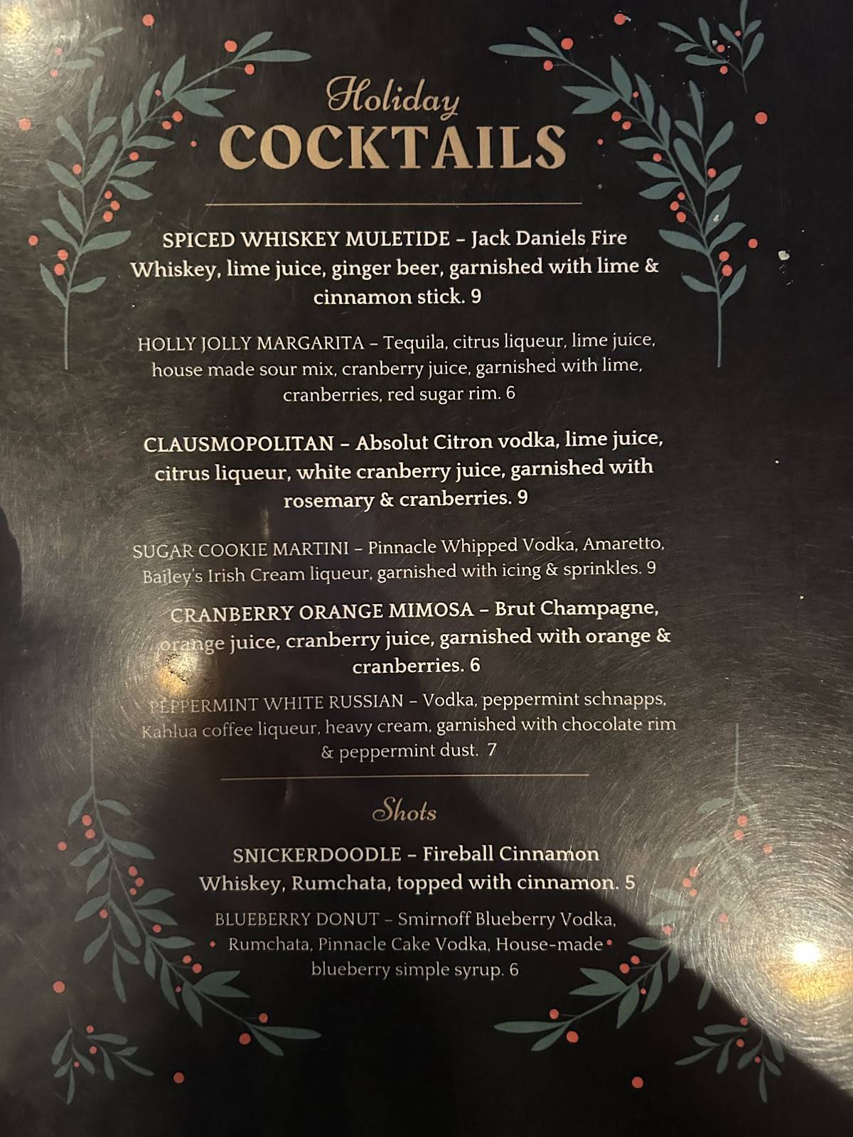 Menu at Riser Tavern & Grill pub & bar, Boardman