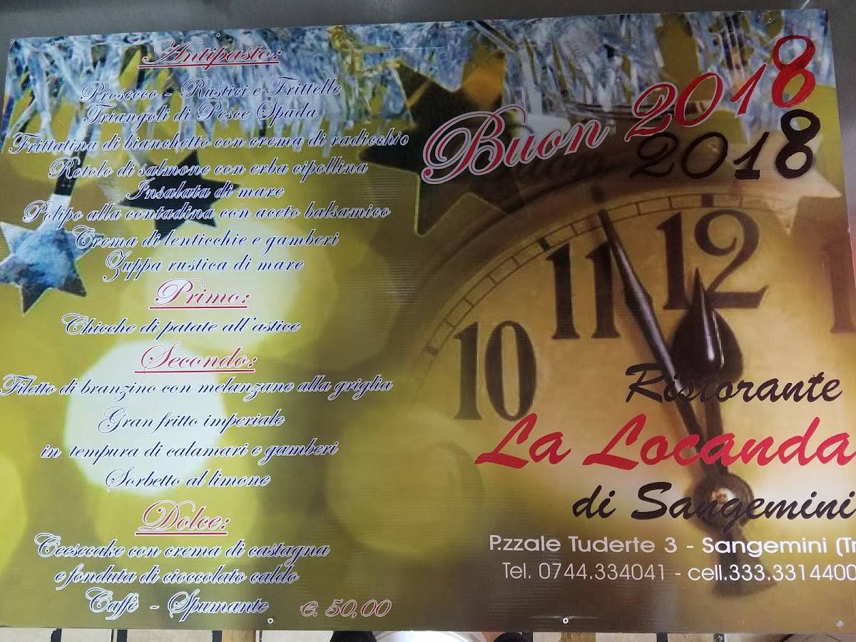 Menu da Ristorante La Locanda del Borgo, San Gemini