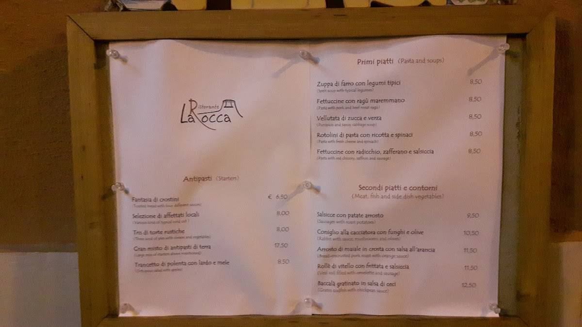 Menu da Ristorante La Rocca, Capodimonte