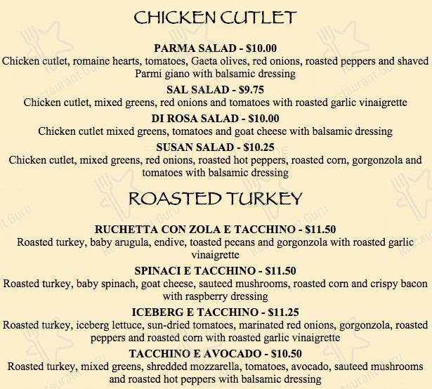Menu at La Bottega restaurant, Rockville Centre, 234c Merrick Rd
