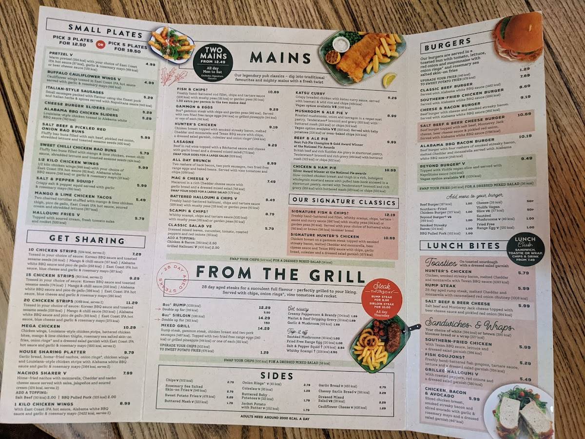 Menu at Romiley Arms pub & bar, Stockport