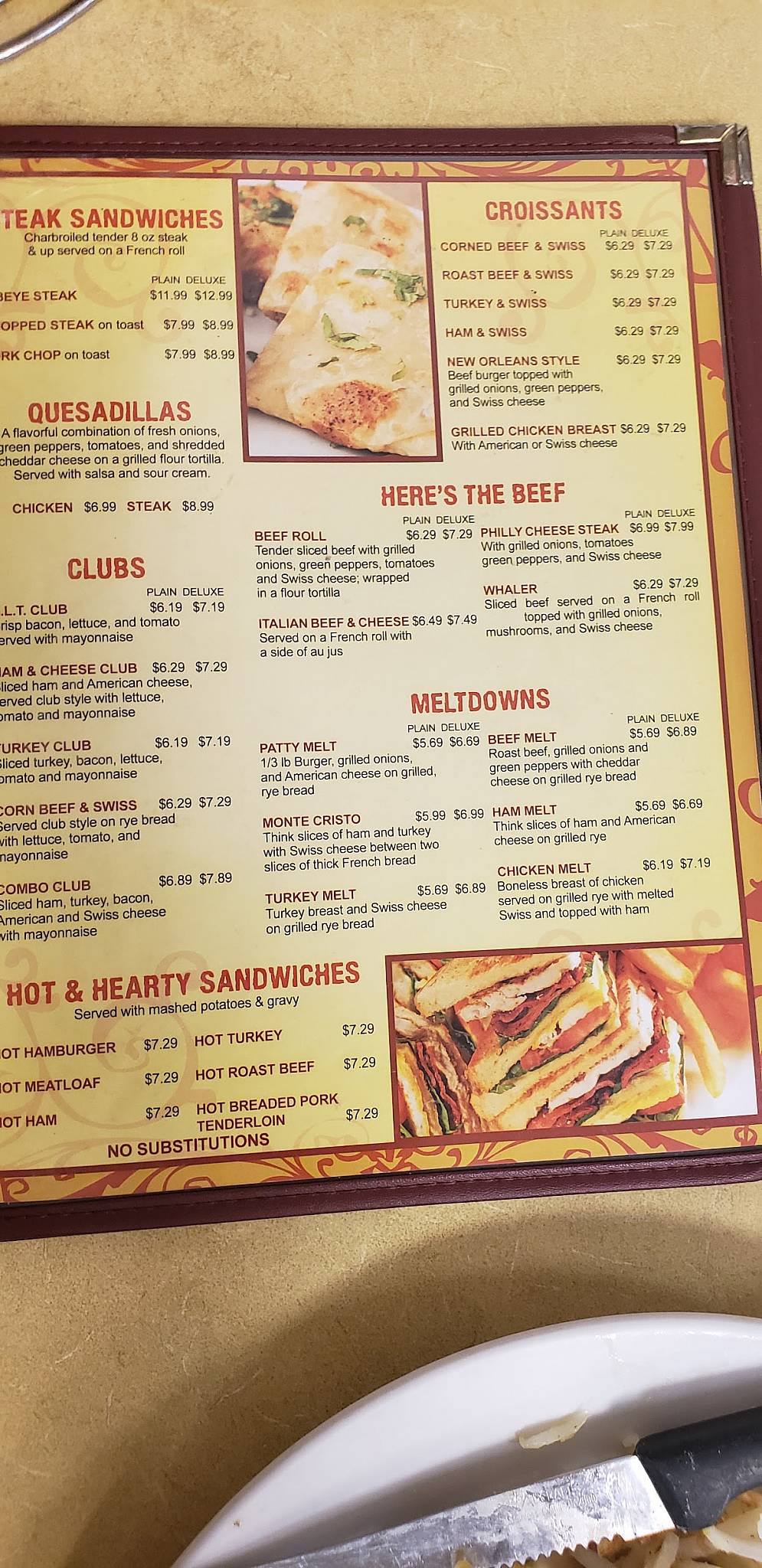 Menu at Round Table Family Restaurant, Godfrey, Godfrey Rd b