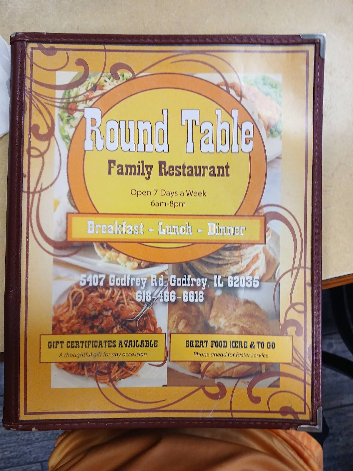 Menu at Round Table Family Restaurant, Godfrey, Godfrey Rd b