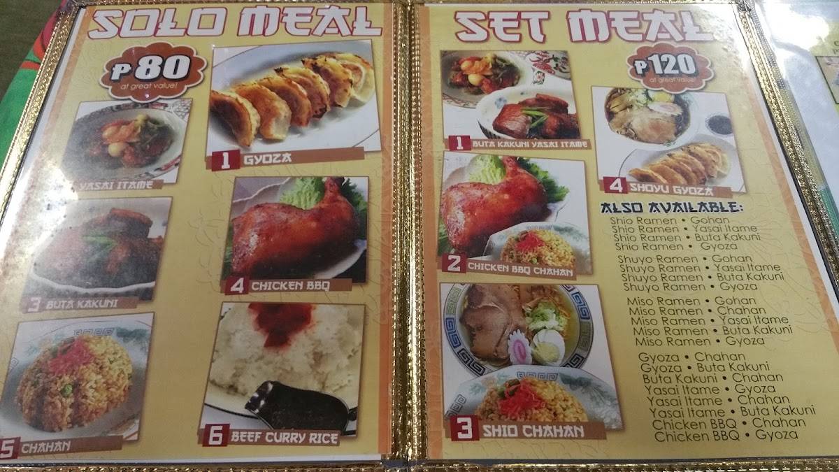 Menu at Ryuma Japanese Restaurant - FPIP Sto. Tomas, Santo Tomas, 44MP+6RJ