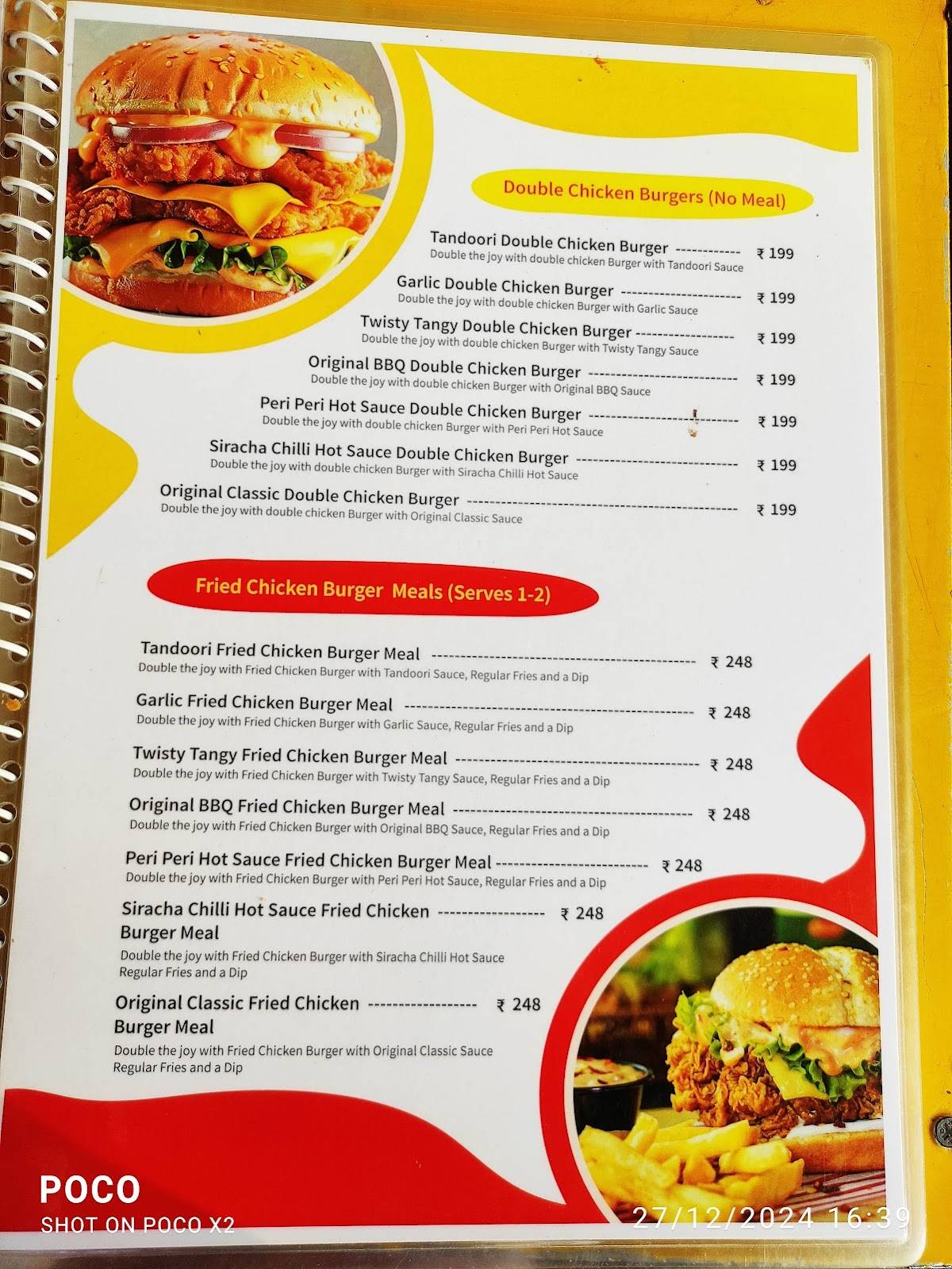 Menu at SAGI FRIED CHICKEN, Hyderabad, Secunderabad